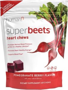 HumanN SuperBeets Heart Chews Daily Blood Pressure Support for Circulation