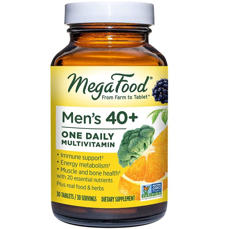 MegaFood Men's 40+ One Daily - Multivitamin & Mineral Supplement