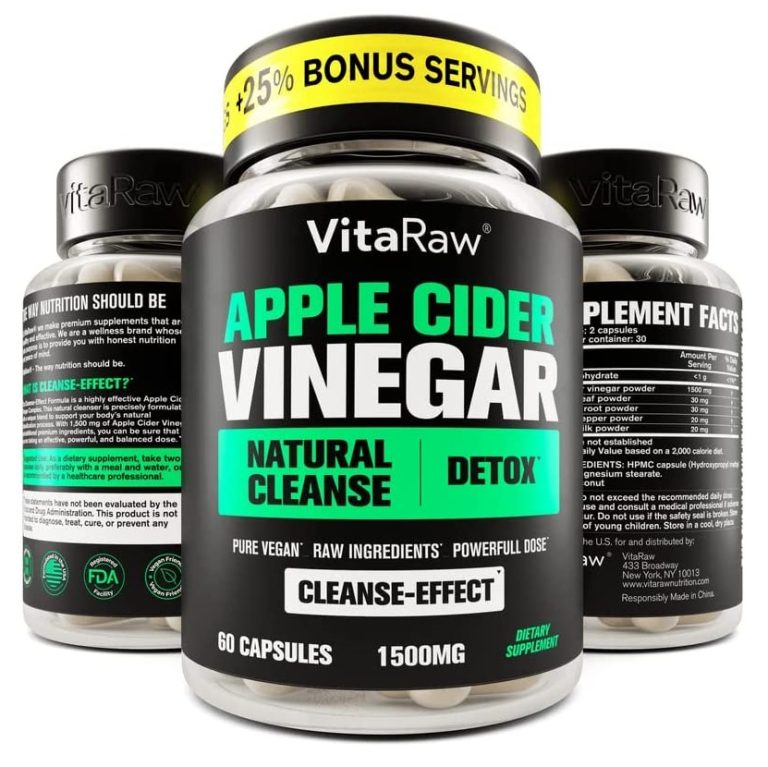 Organic Apple Cider Vinegar Capsules with The Mother