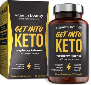 Vitamin Bounty Get Into Keto Pills - Premium Raspberry Ketones